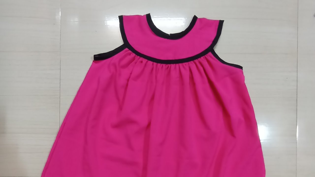 Yoke frock design#baby frock design cutting and stitching easy method# ...