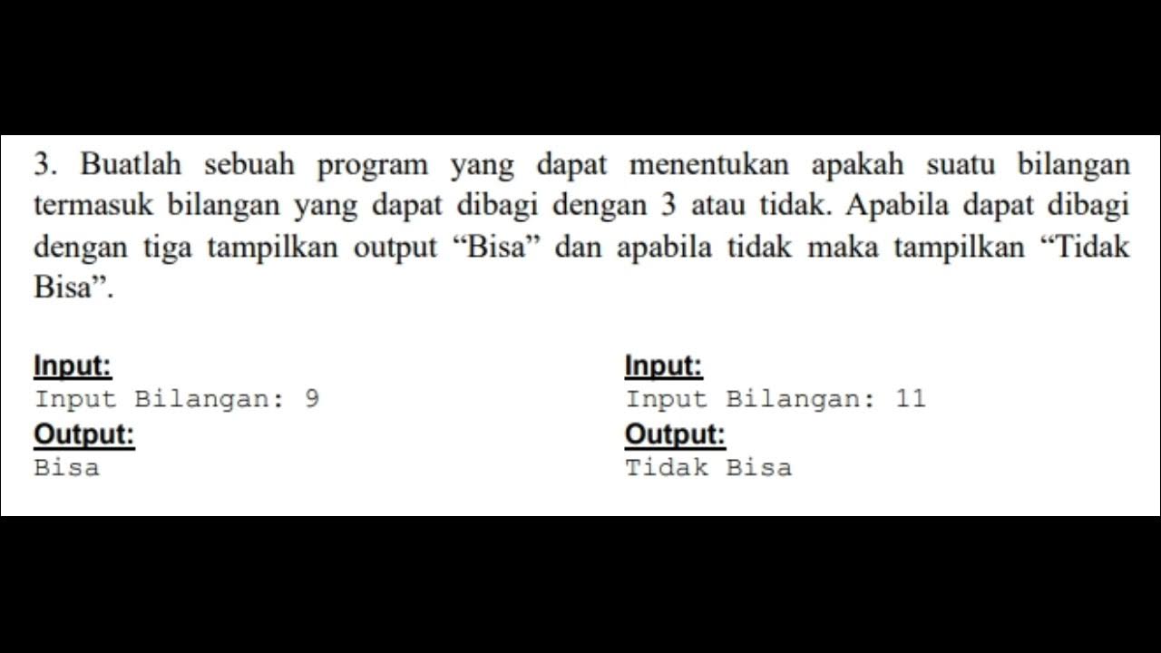 Pembahasan Contoh Soal Pemrograman Menggunakan Python - YouTube