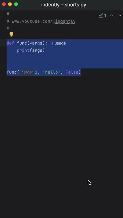 "*args" in Python are Awesome #python #pythonprogramming #learnpython - YouTube