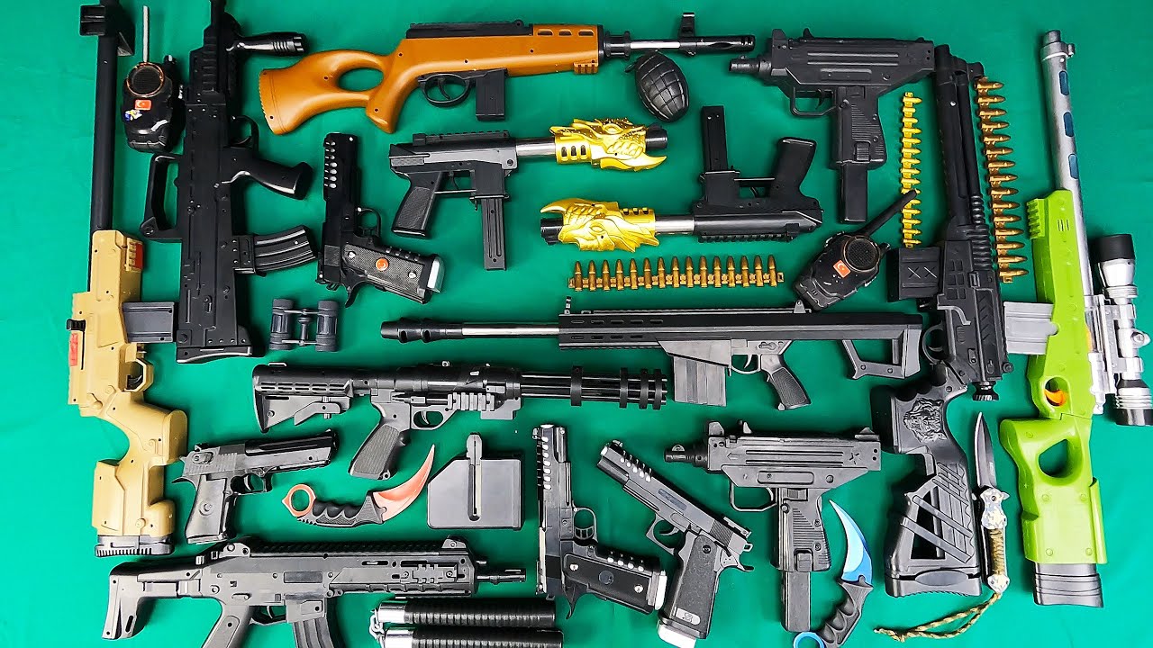 Long Barrel Realistic Dangerous Rifles, Toy Heavy Machine Guns And ...
