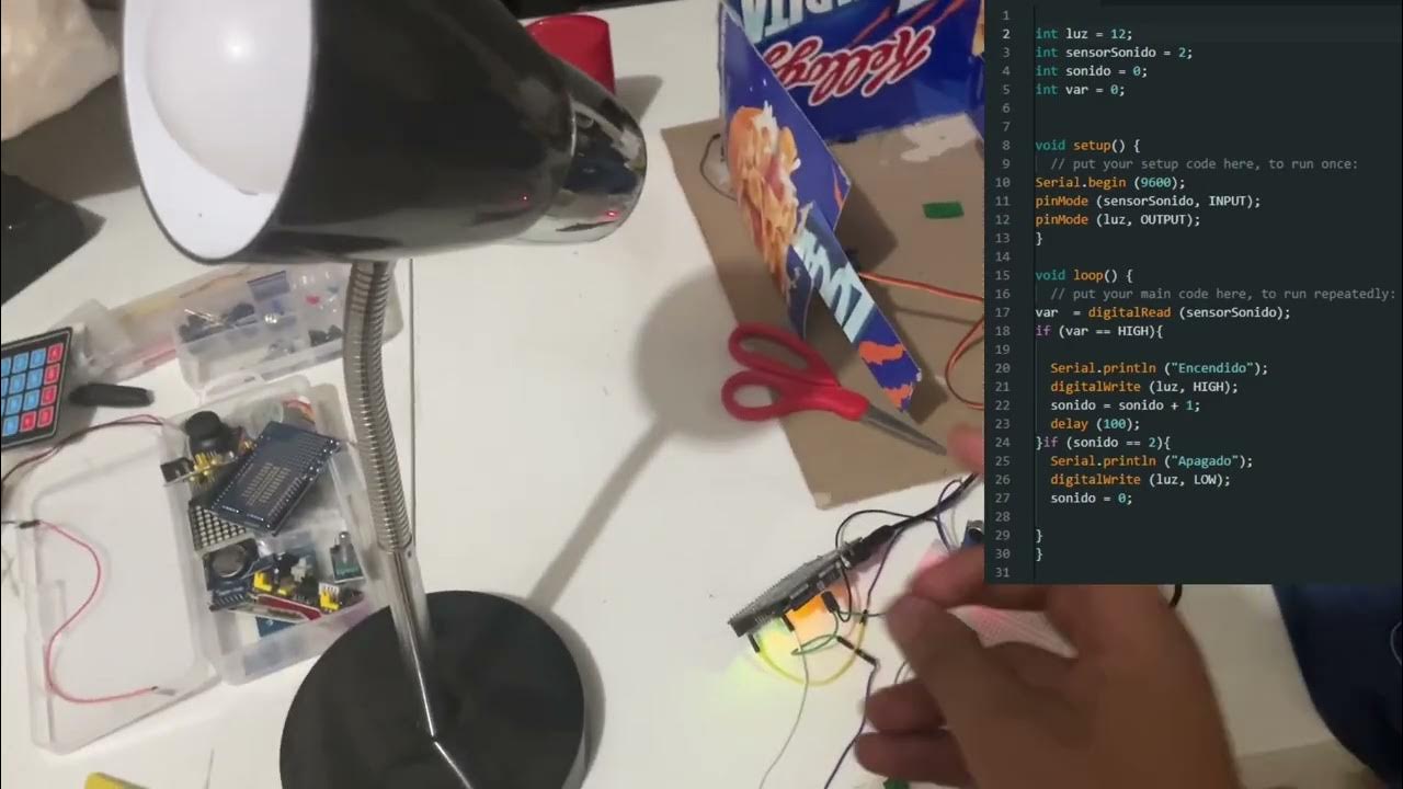 Sensor sonido prender foco|ARDUINO - YouTube