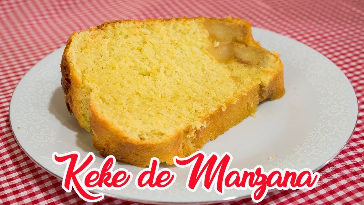 Como hacer Keke de MANZANA🍎- Rápido y Fácil | Victoria Abanto - YouTube