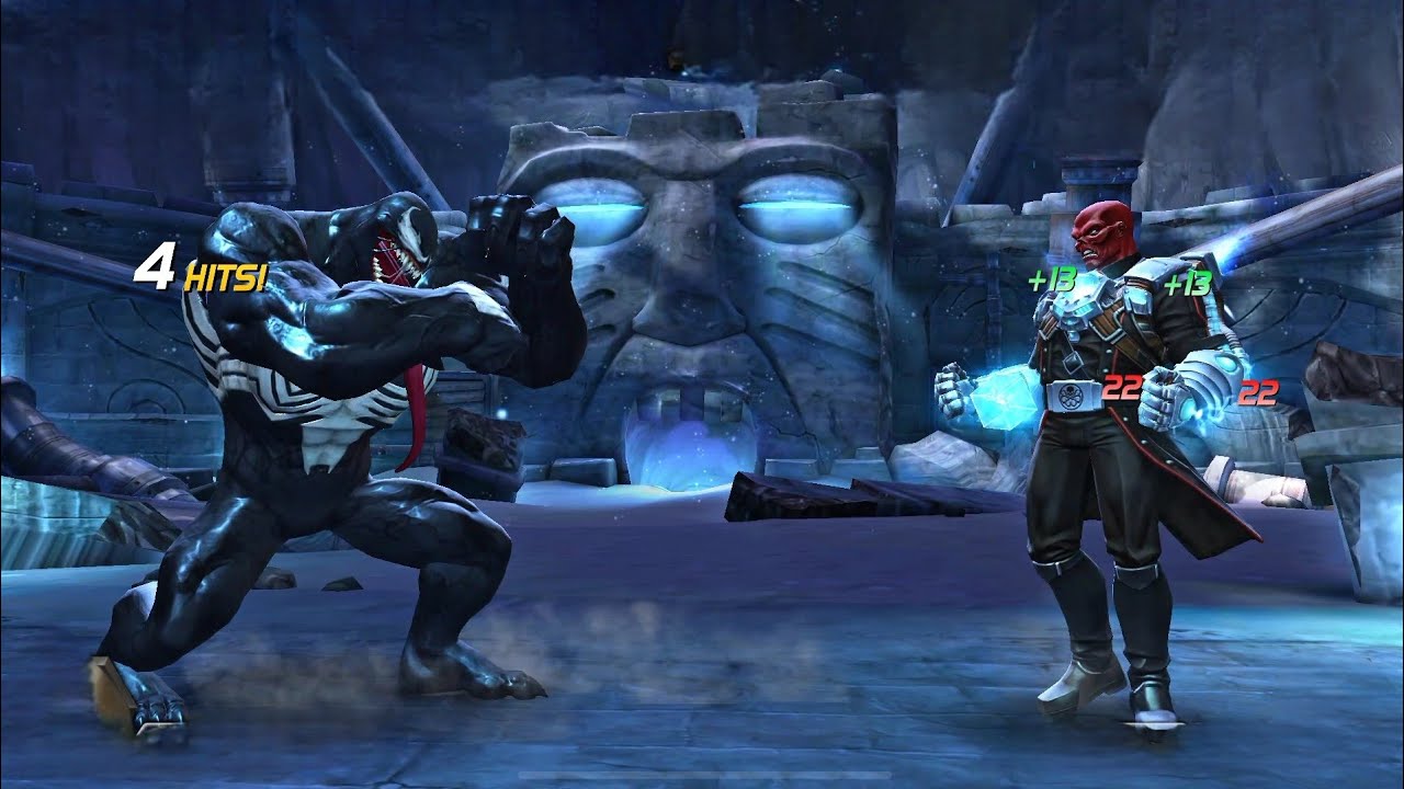 Venom vs Red Skull Fight Marvel Contest of Champions - YouTube