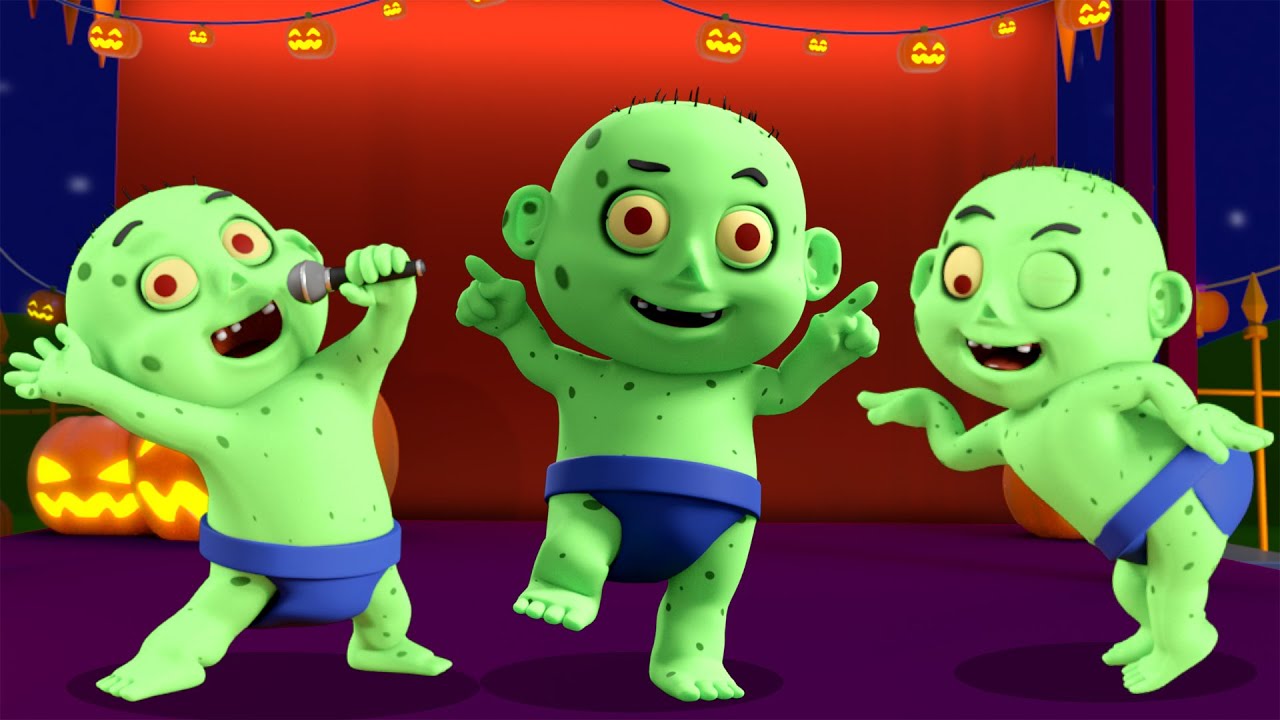 Baby Zombie Dance + Spooky Halloween Songs for Kids | HooplaKidz - YouTube