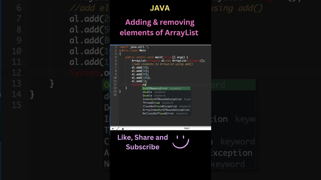 ArrayList In Java Add Remove Elements In ArrayList Java ArrayList In Java Add Remove Elements In ArrayList Java