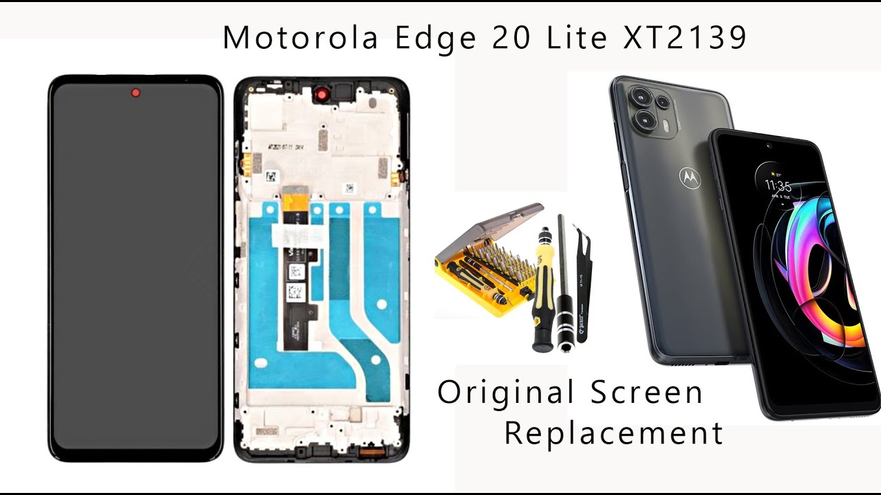 Motorola Edge 20 Lite XT2139 Original Screen Replacement Tutorial / Wymiana wyświetlacza - YouTube