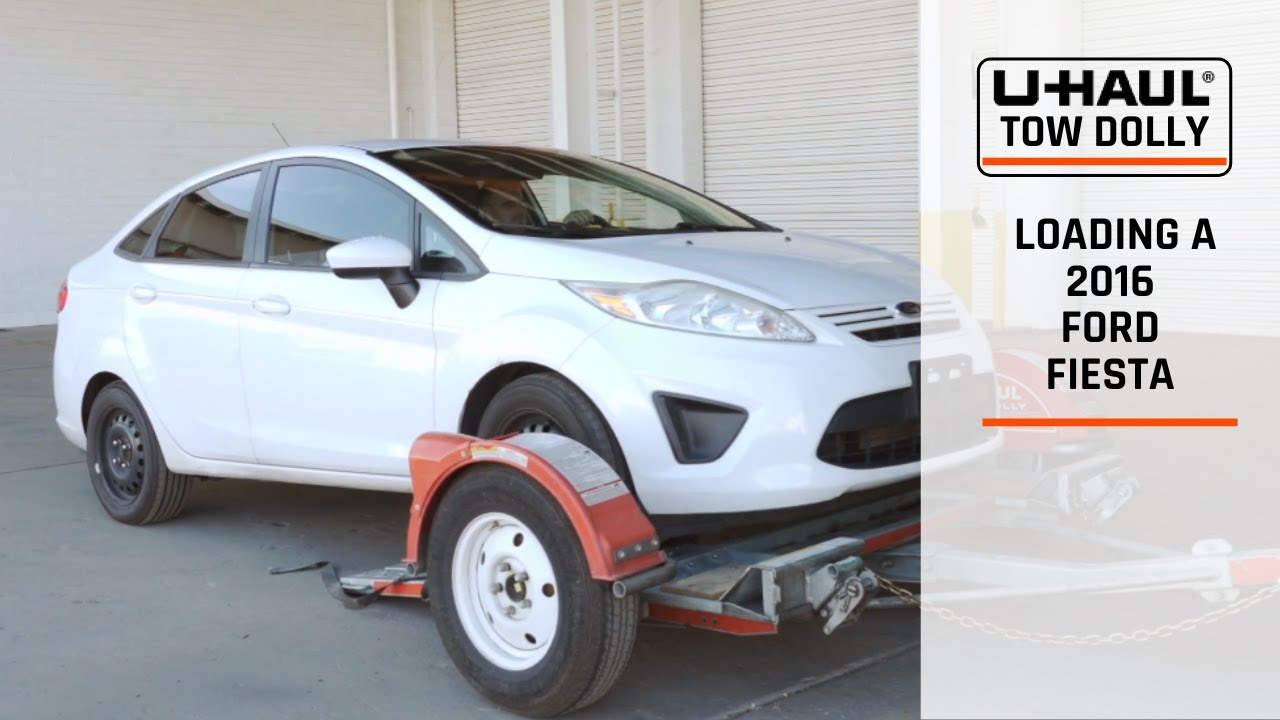 Loading A 2016 Ford Fiesta On A U Haul Tow Dolly Youtube