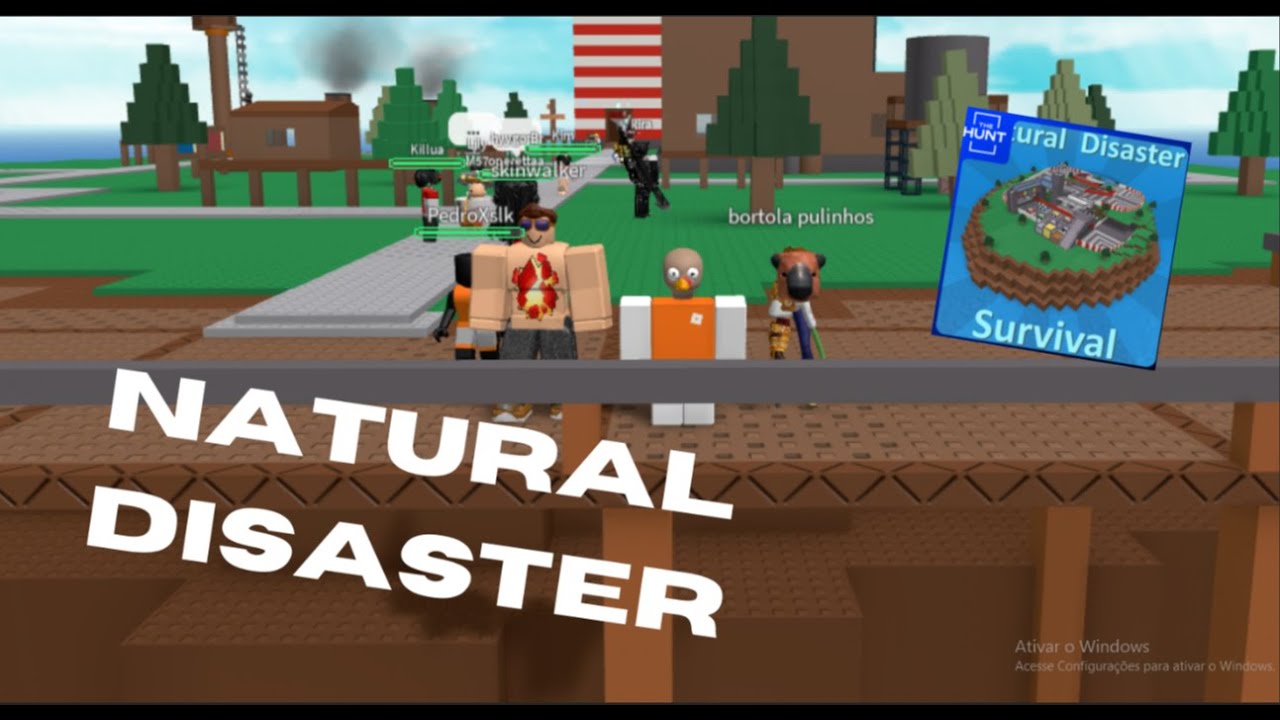 Jogando Natural Disaster (Roblox) - YouTube