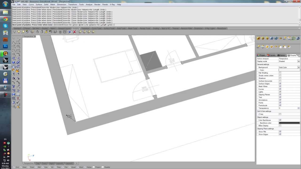 Build a house with macro in Rhino - YouTube