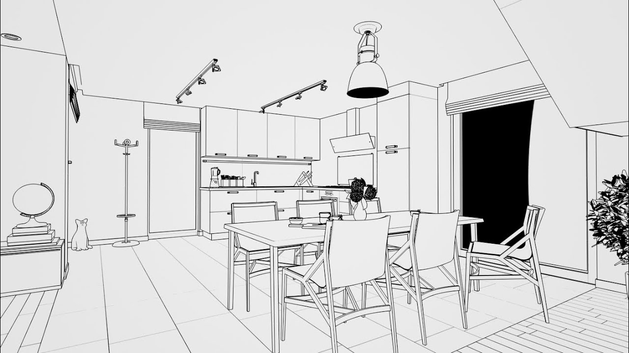 Sketch Render by Vray - YouTube