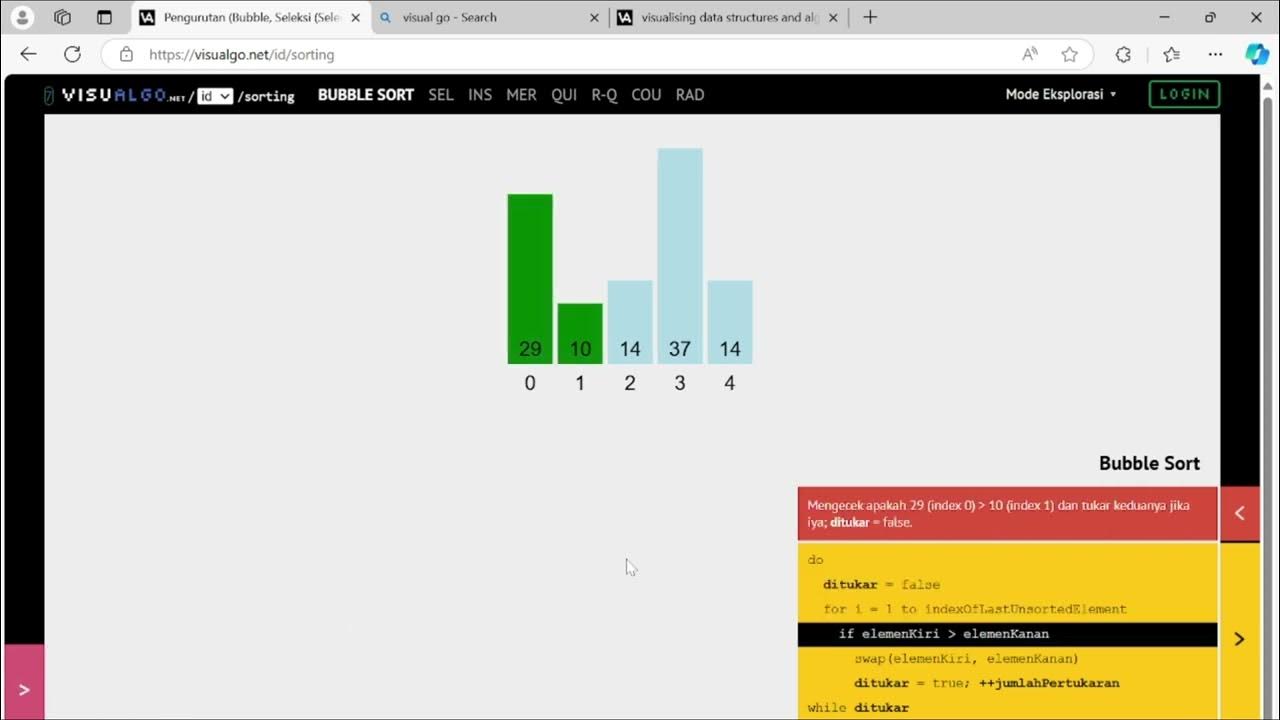 Penjelasan Program searching dan sorting - YouTube