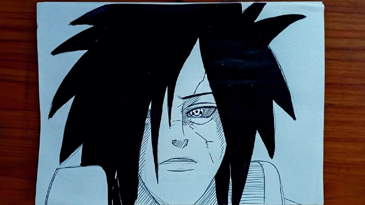 Madara uchiha drawing || How to draw Madara uchiha step by step. - YouTube