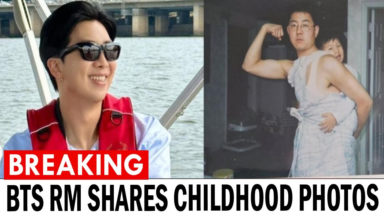 BTS RM Shares Childhood Photos With Father On Inst - YouTube
