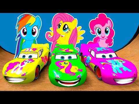 My Little Pony & Lightning McQueen Rainbow Dash & Fluttershy Pinkie Pie ...