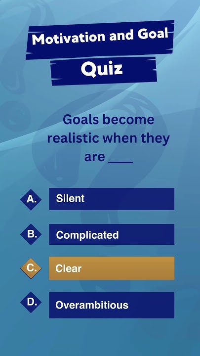 Basic Knowledge Quiz #12 (fill in the blanc) - Motivation & Goal Setting Edition - YouTube