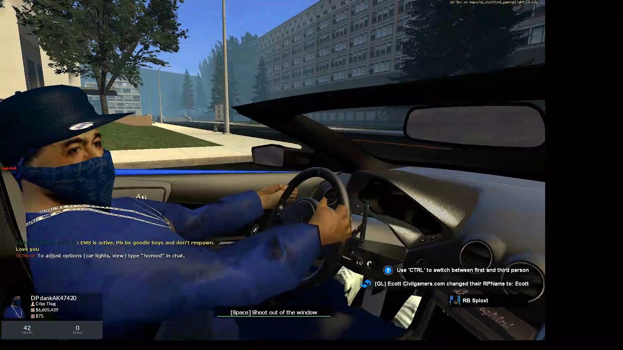 lets play gmod police rp "what up blood" ep 1 - YouTube
