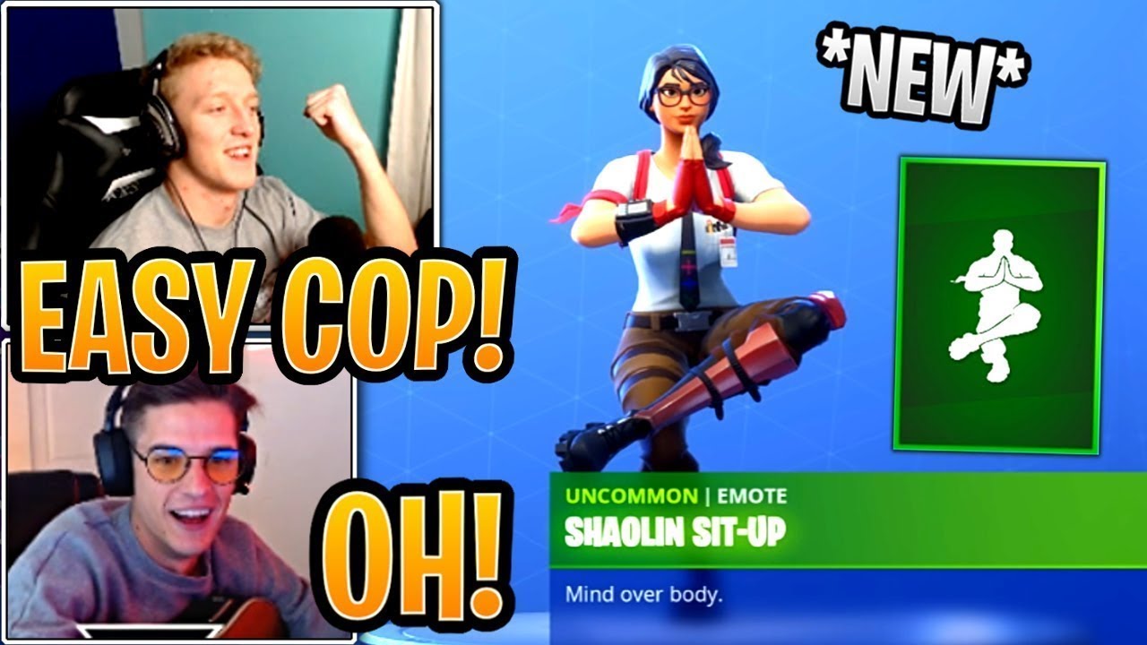STREAMERS REACT TO *NEW* "SHAOLIN SIT-UP" EMOTE IN FORTNITE! (200 V ...