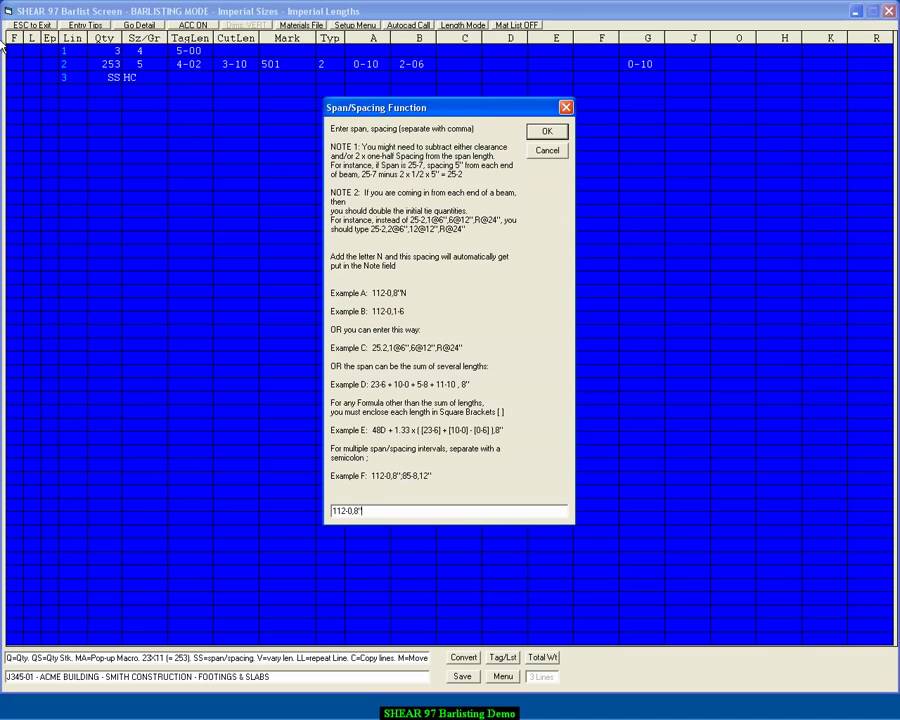 Demo SHEAR 97 Barlisting - YouTube