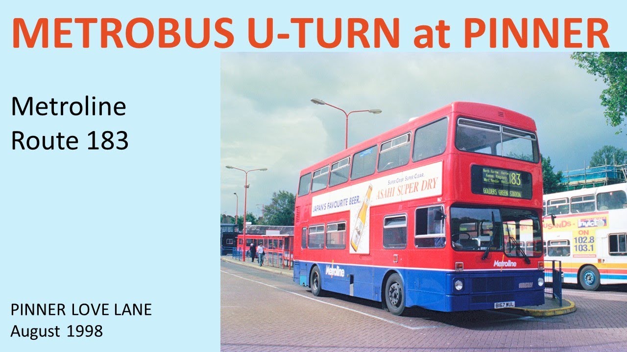 【MCW Metrobus】Route 183 U-Turn at Pinner - YouTube