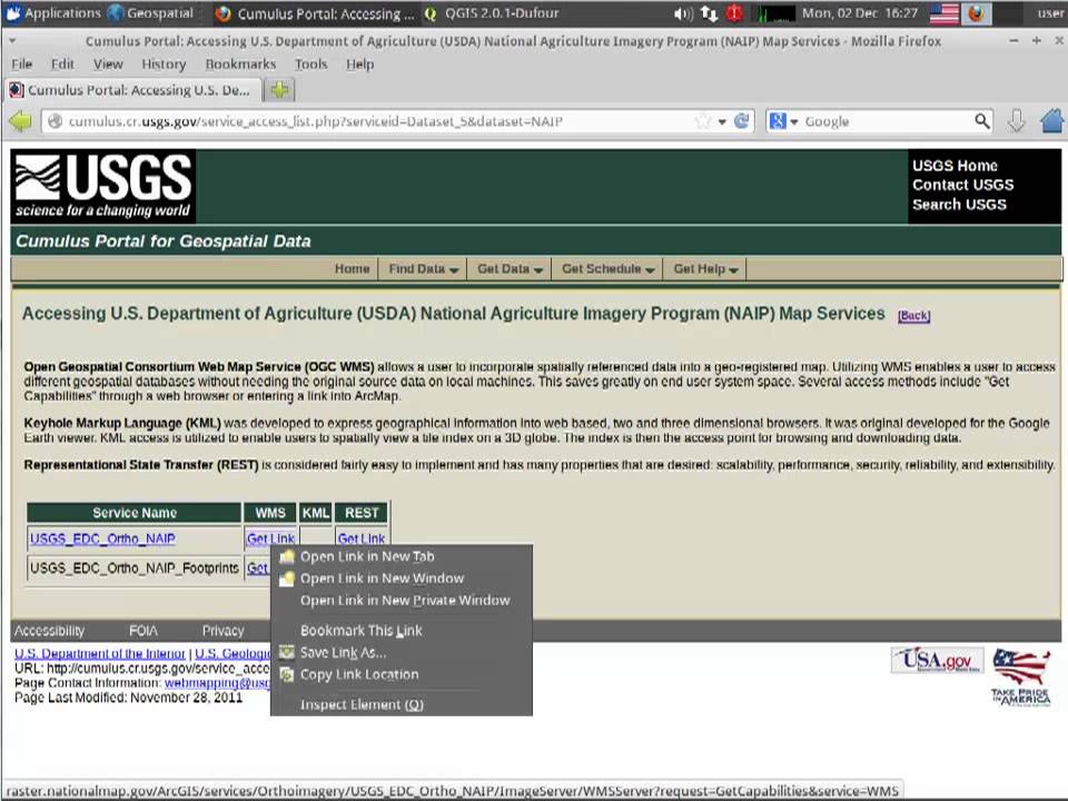 How To Add USGS WMS Services to QGIS 2.0 - YouTube