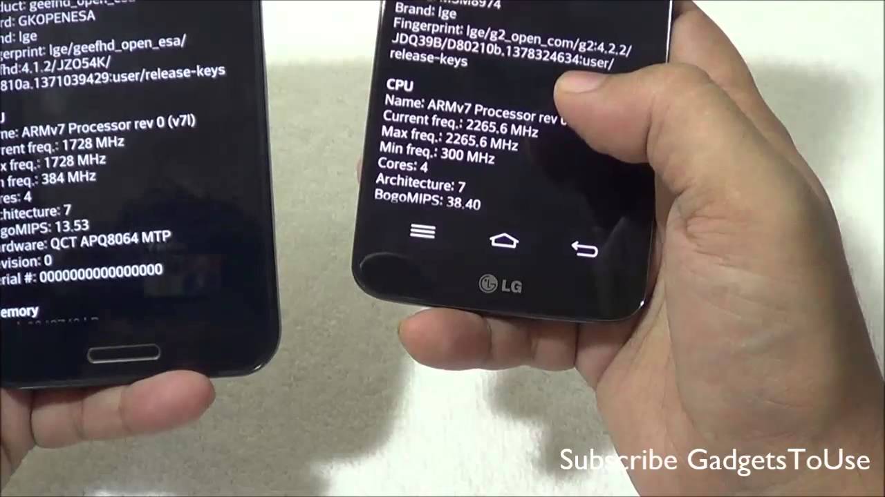 LG G2 VS Optimus G Pro Comparison Review Specs, Camera, Storage, Build ...