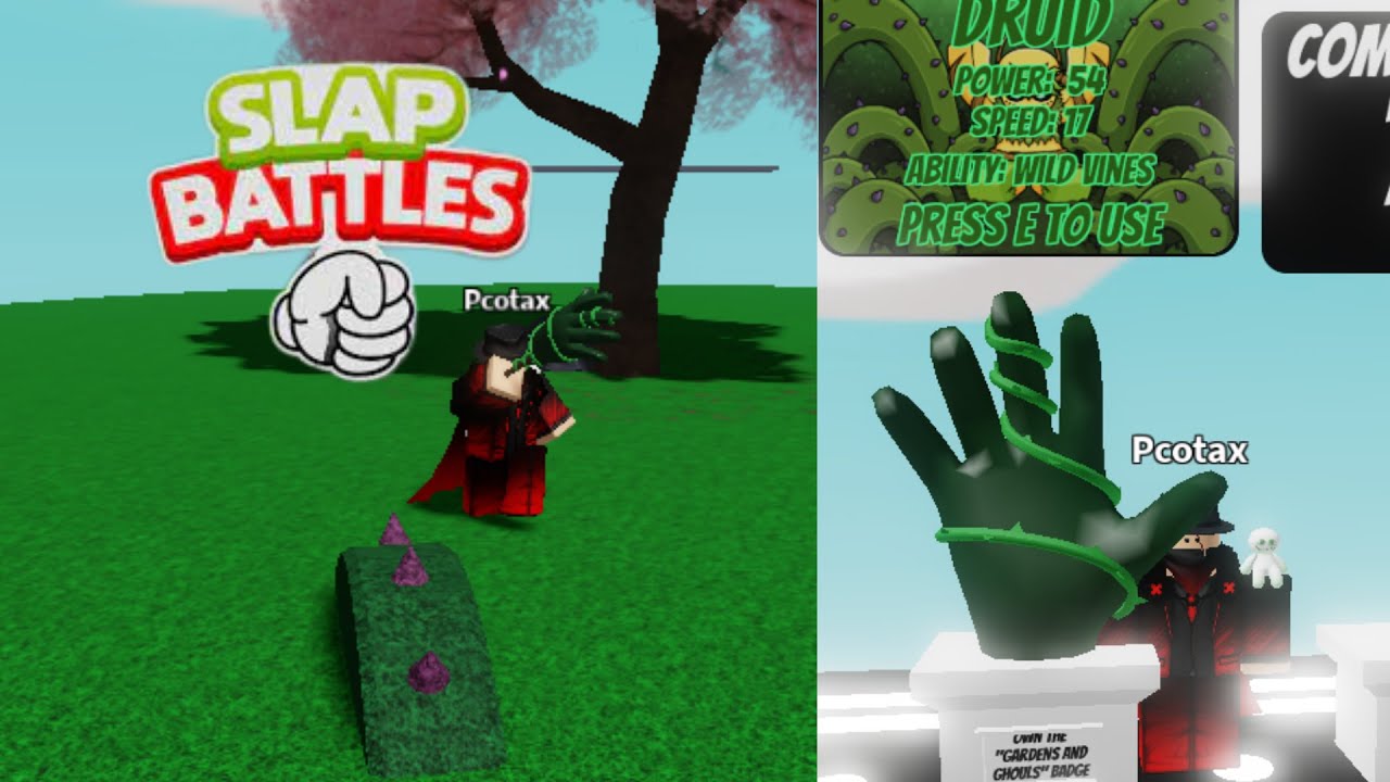 Como conseguir el glove druid slap battles - YouTube