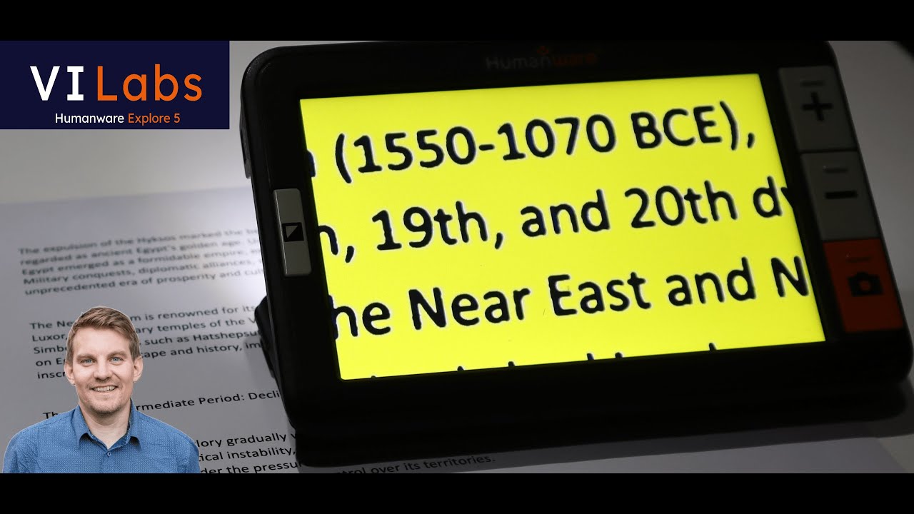 Humanware Explore 5 Handheld Digital Magnifier - YouTube