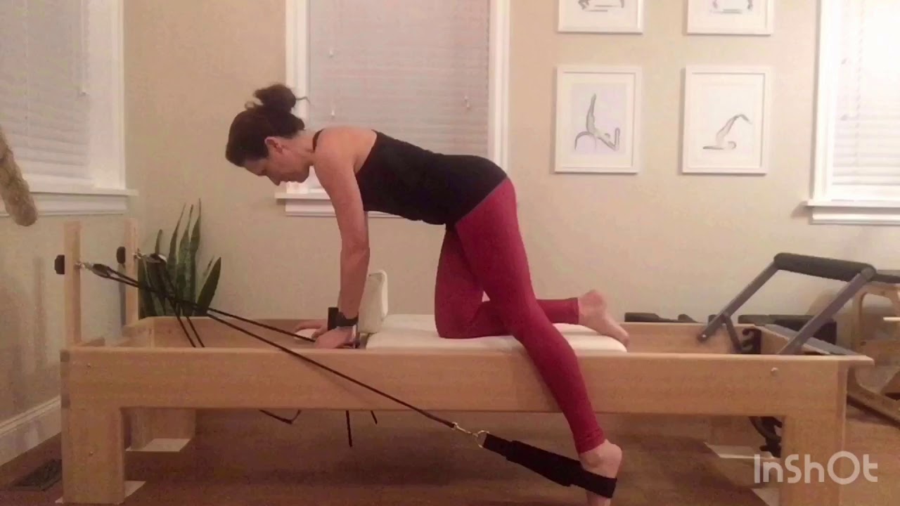 Hip extension on the Reformer - YouTube