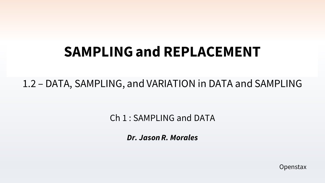 IS-1.2-Sampling with-without Replacement - YouTube