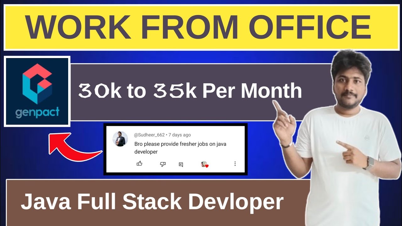 Genpact Work from Office jobs | Java Full stack devloper | Freshers jobs - YouTube