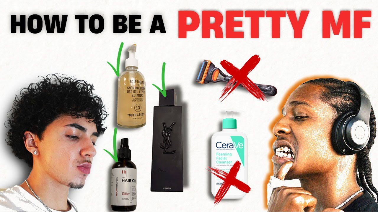 How to be a PRETTY MF. (skincare, grooming, diet, exercise) - YouTube