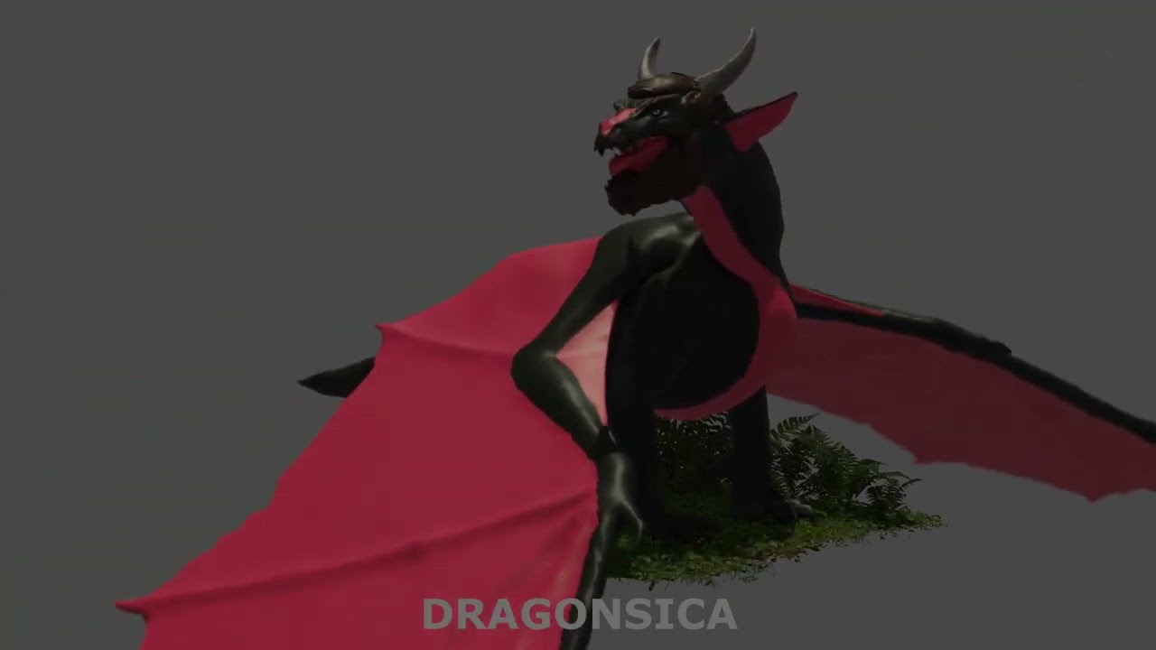 Man transforming into a dragon in 3D - YouTube
