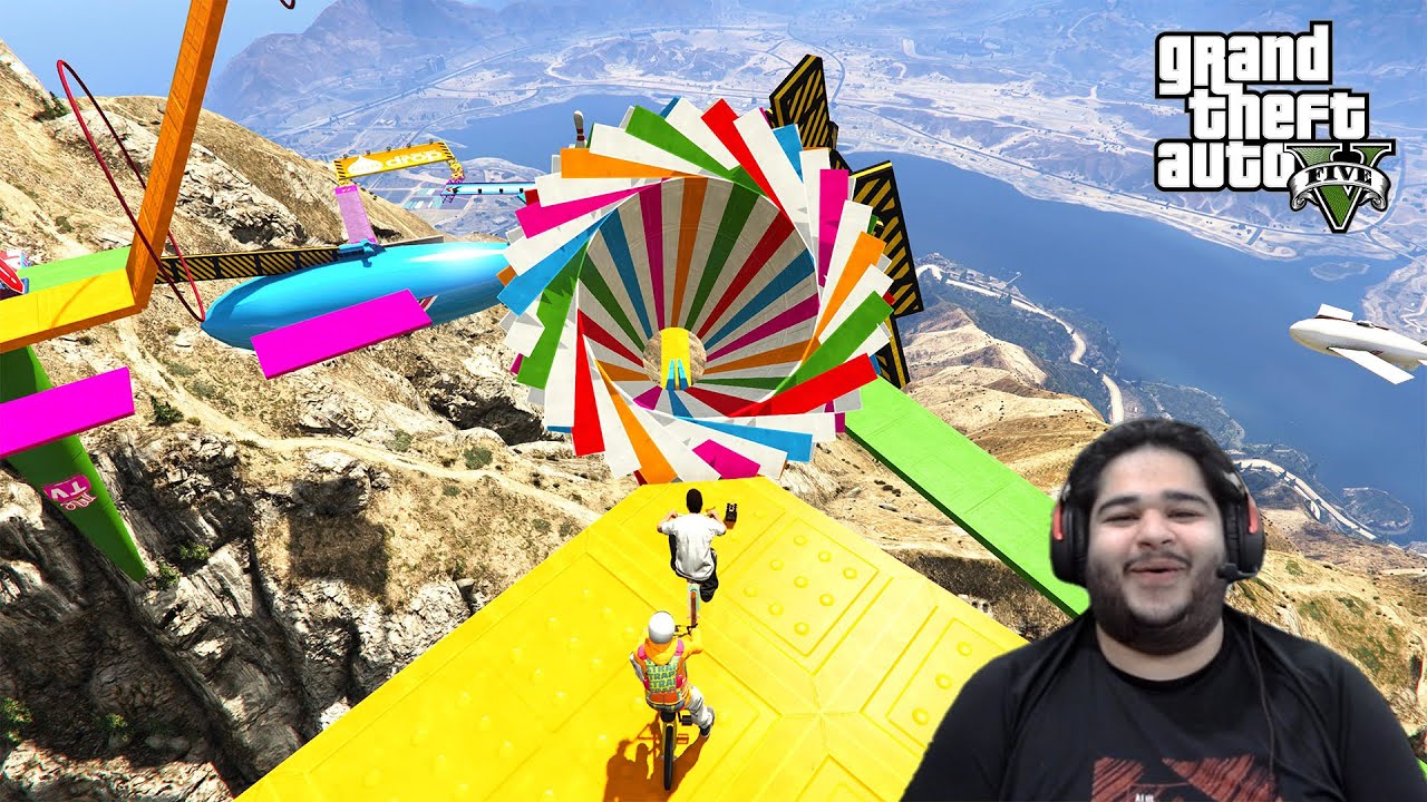 Best cycle Gta 5 Parkour Race - YouTube