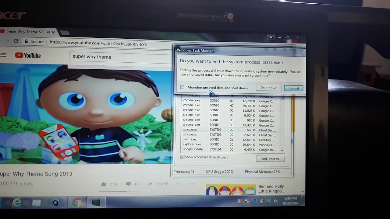 Super why HAS BSOD!!! - YouTube
