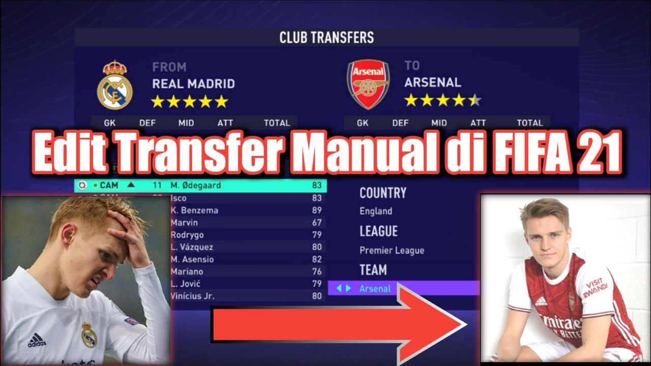 Cara EDIT TRANSFER MANUAL di FIFA 21 || ~TUTORIAL~ - YouTube