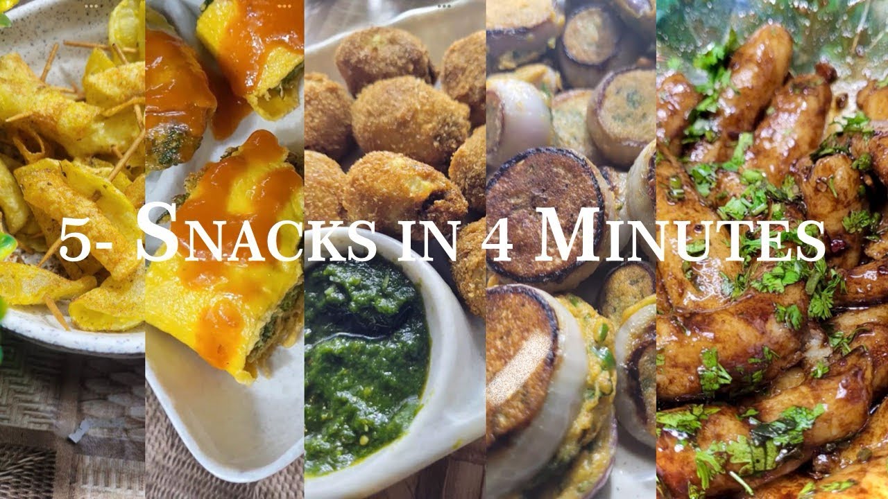 Easy Snacks To Cook At Home || 5 min Snakes To Cook At Home || Evening ...