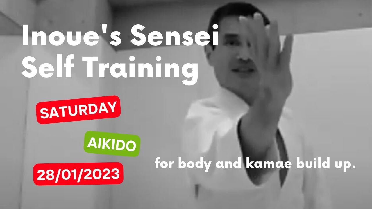 Inoue´s sensei self training for body and kamae build up - YouTube