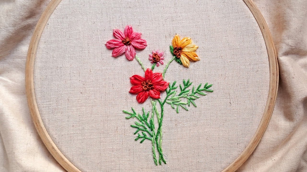 Berry Stitch Floral Garden Embroidery//Embroidery for Begginers ...