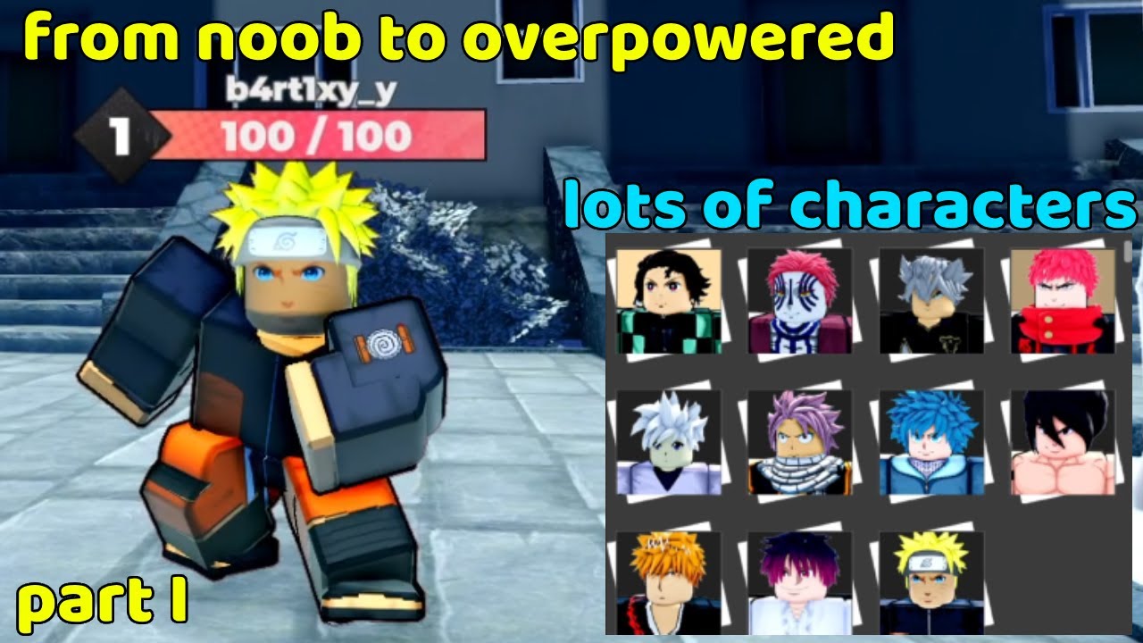 Startng as Noob in Anime Dimensions | NOOB to OVERPOWERED [Part I ...