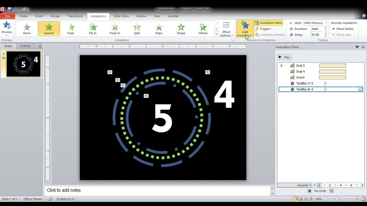 How to Make Countdown Opening in Microsoft PowerPoint - YouTube