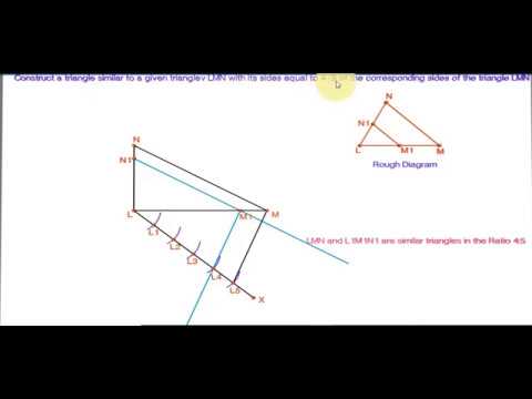 10TH STANDARD SAMACHEER SYLLABUS CONSTRUCTION OF SIMILAR TRIANGLES ex 4 ...
