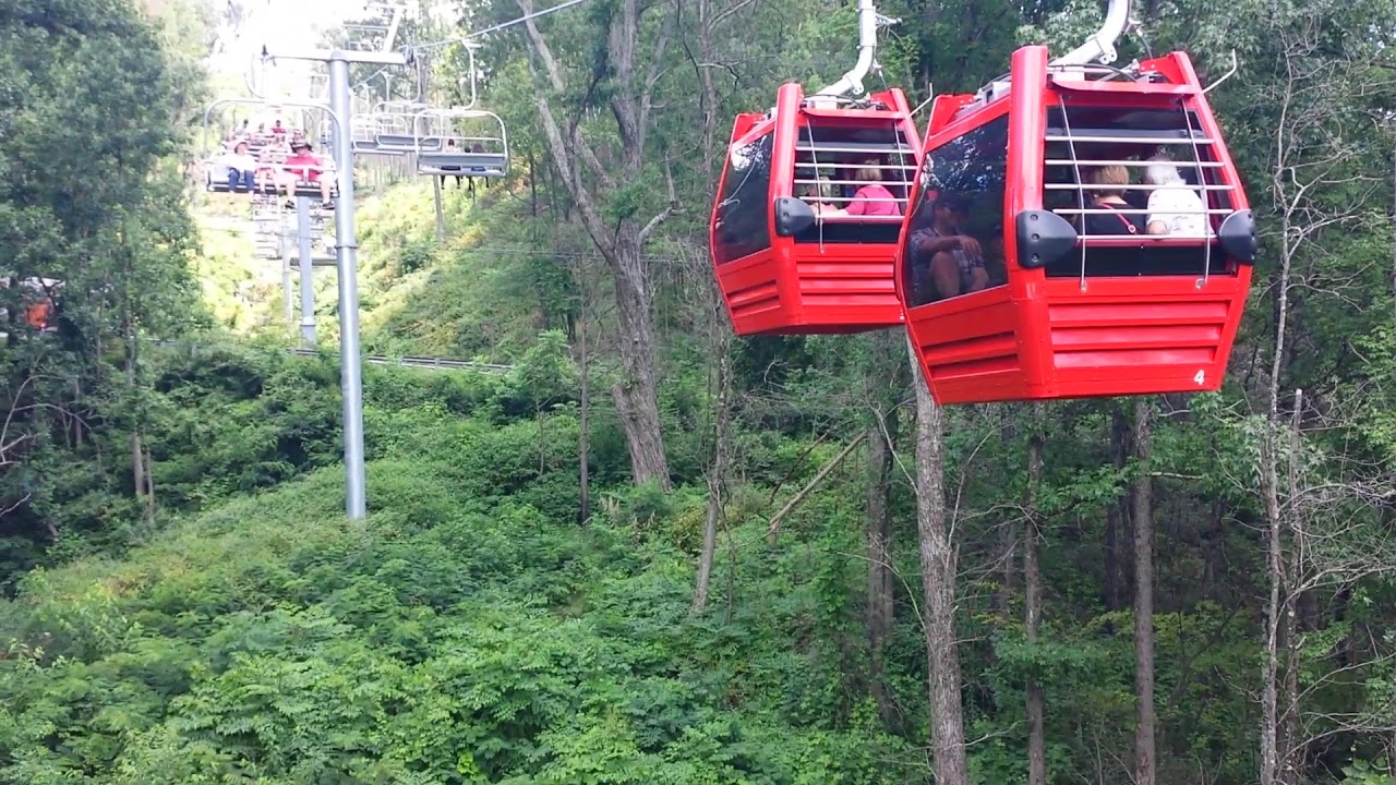 Anakeesta chair lift ride down in Chondola! - YouTube