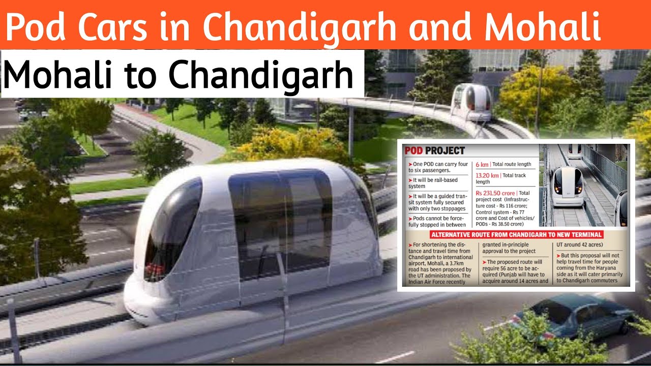 Chandigarh to Mohali Pod Taxi Project | Pod Cars | @missionproject # ...