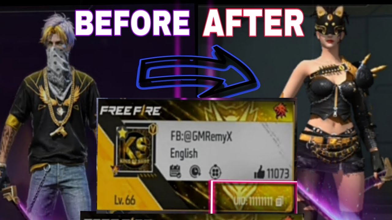 FREE FIRE 🔥 FIRST ID, WORLD RICHEST RARE ID GM REMY - YouTube