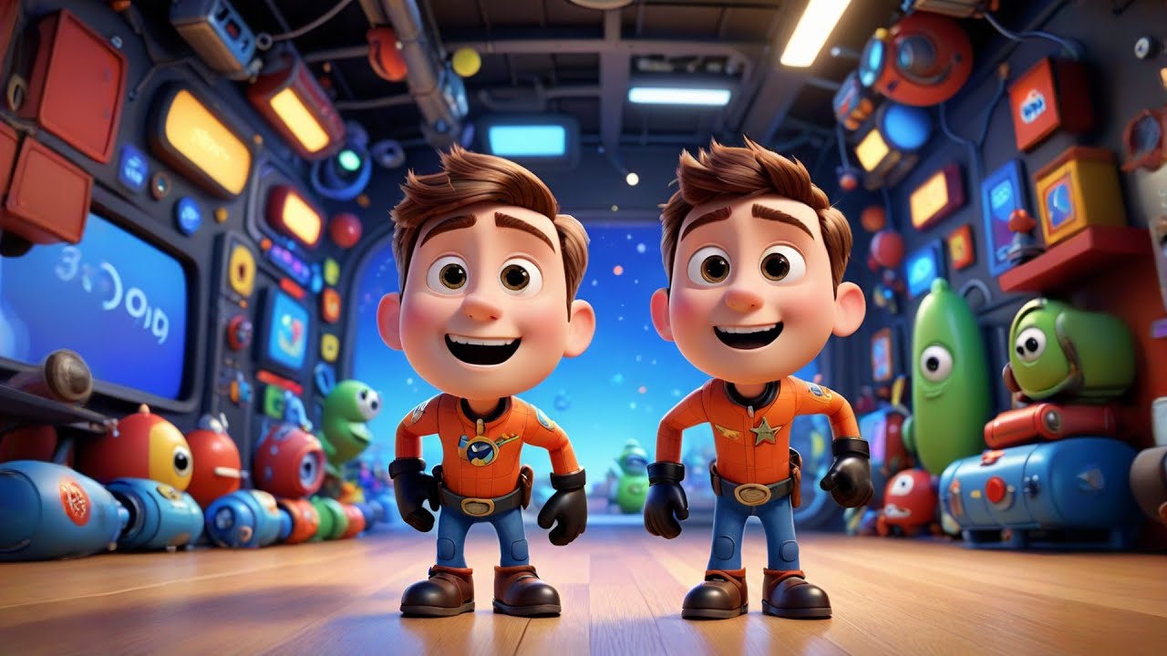 Ricky Rocket Counts to Five | Counting Song for Kids | Nursery Rhymes ...