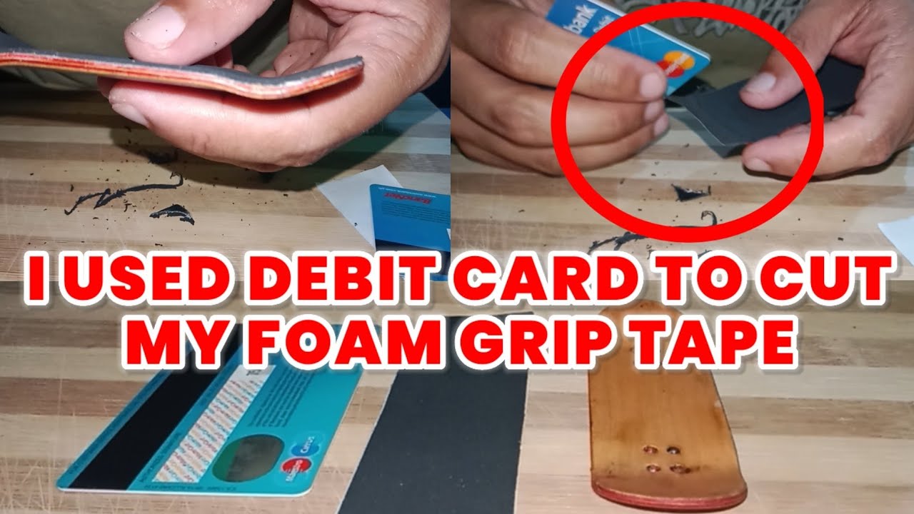 HOW TO CHANGE/REPLACE FOAM GRIP TAPE ON A FINGERBOARD USING A DEBIT ...