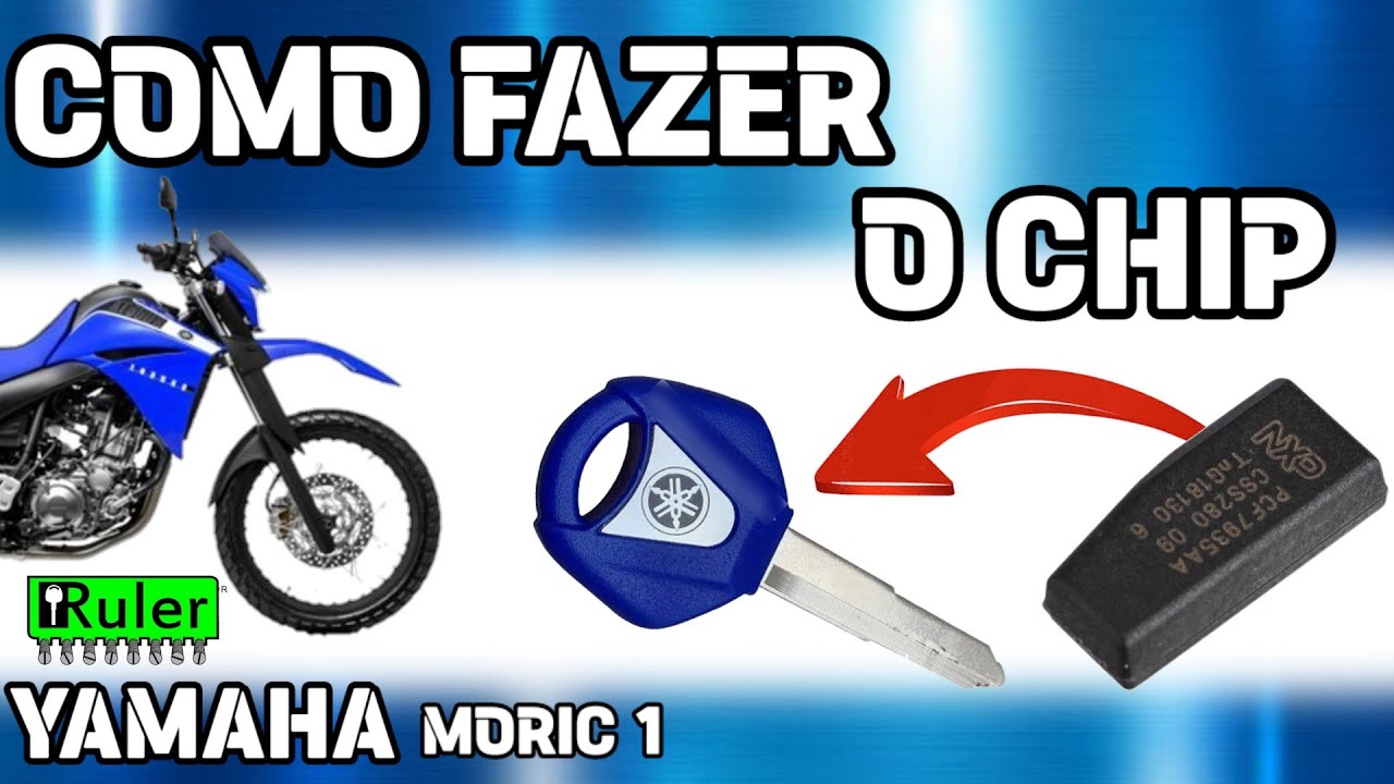COMO FAZER O CHIP DA CHAVE PARA MOTOS YAMAHA ANTIGAS (MORIC 1) # ...