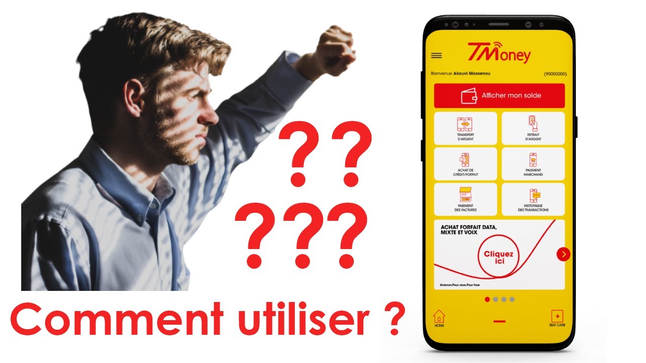 Voici comment faire des transactions avec l'appli tmoney de Togocom ...