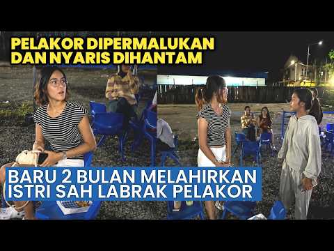 Viral, Istri Sah Baru 2 Bulan Melahirkan Labrak Pelakor di Tempat Umum