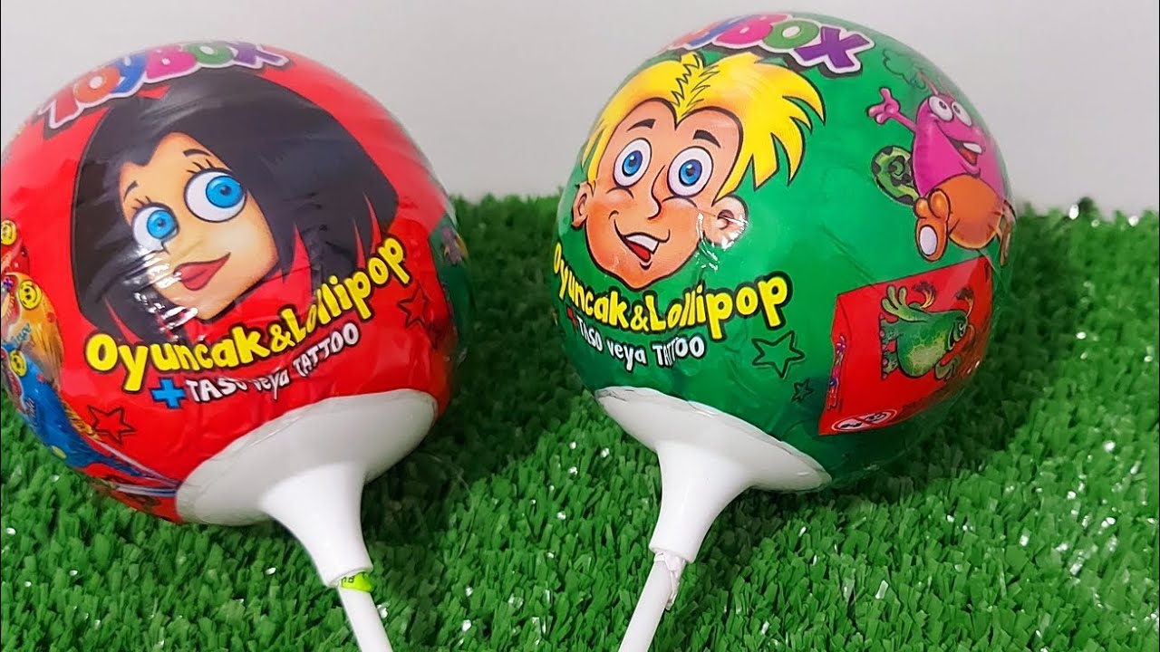 Satisfying video Asmr Lollipops candy and chocolate gummy candy and ...